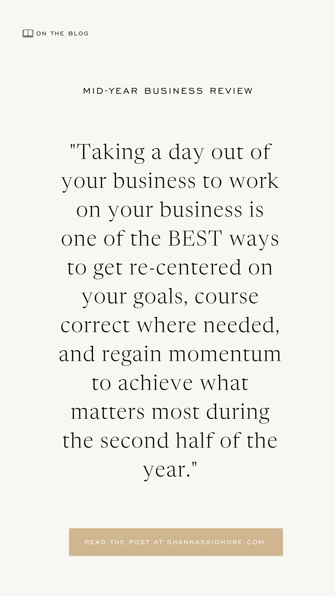 Mid-Year Business Review: Evaluate Progress towards Your Goals