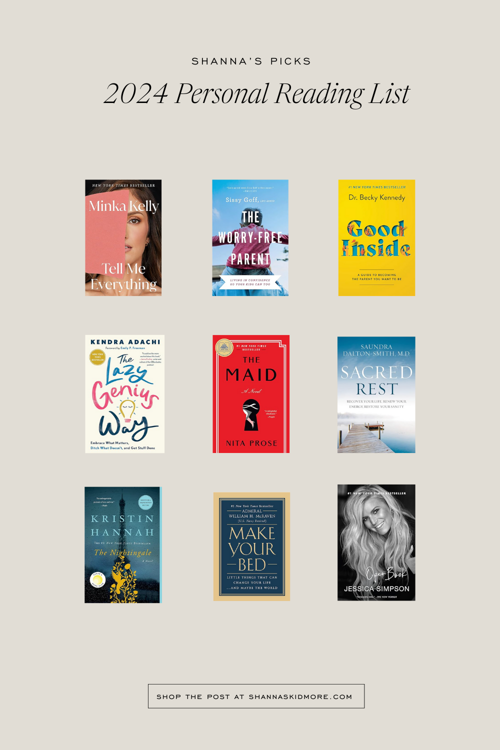 2024 Reading List: On My Bookshelf